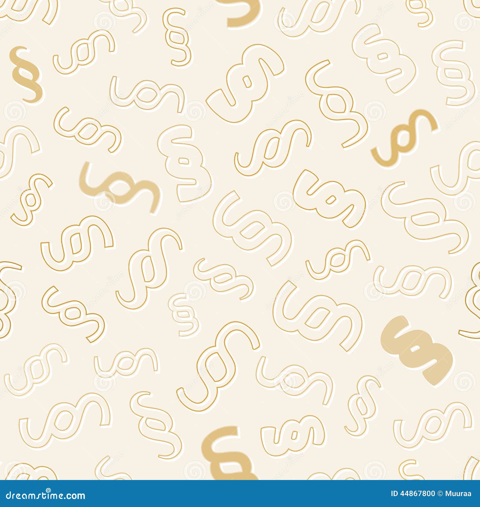 Seamless Pattern with Paragraph Symbols Stock Vector - Illustration of ...