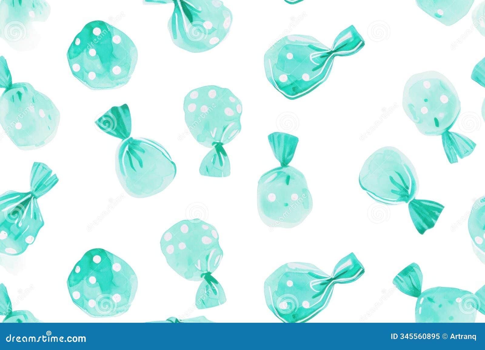 Pastel Candy Pattern on Transparent Background Stock Illustration ...