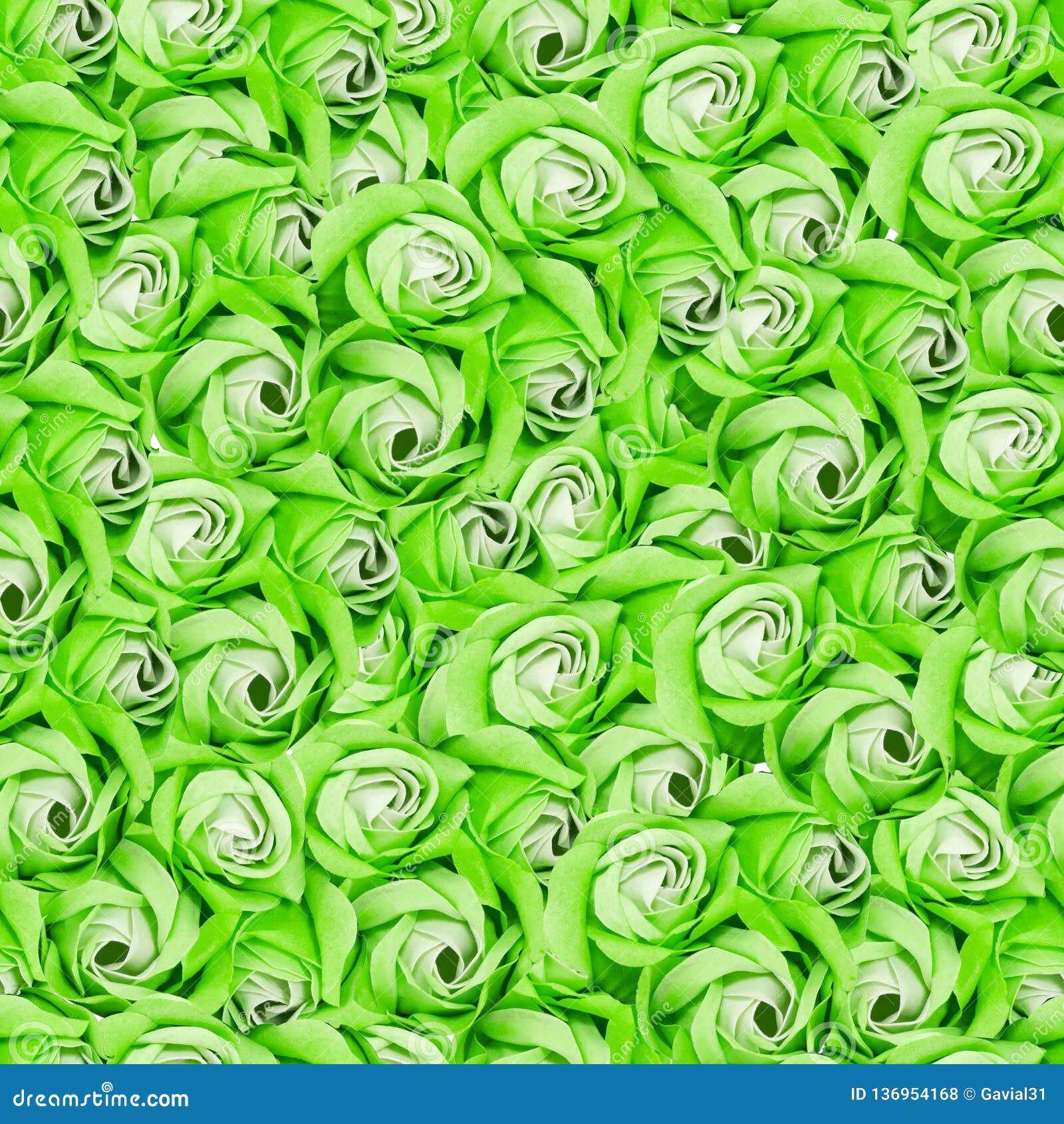 Seamless Pattern Pattern Many Green Roses. Stock Photo - Image of gift ...