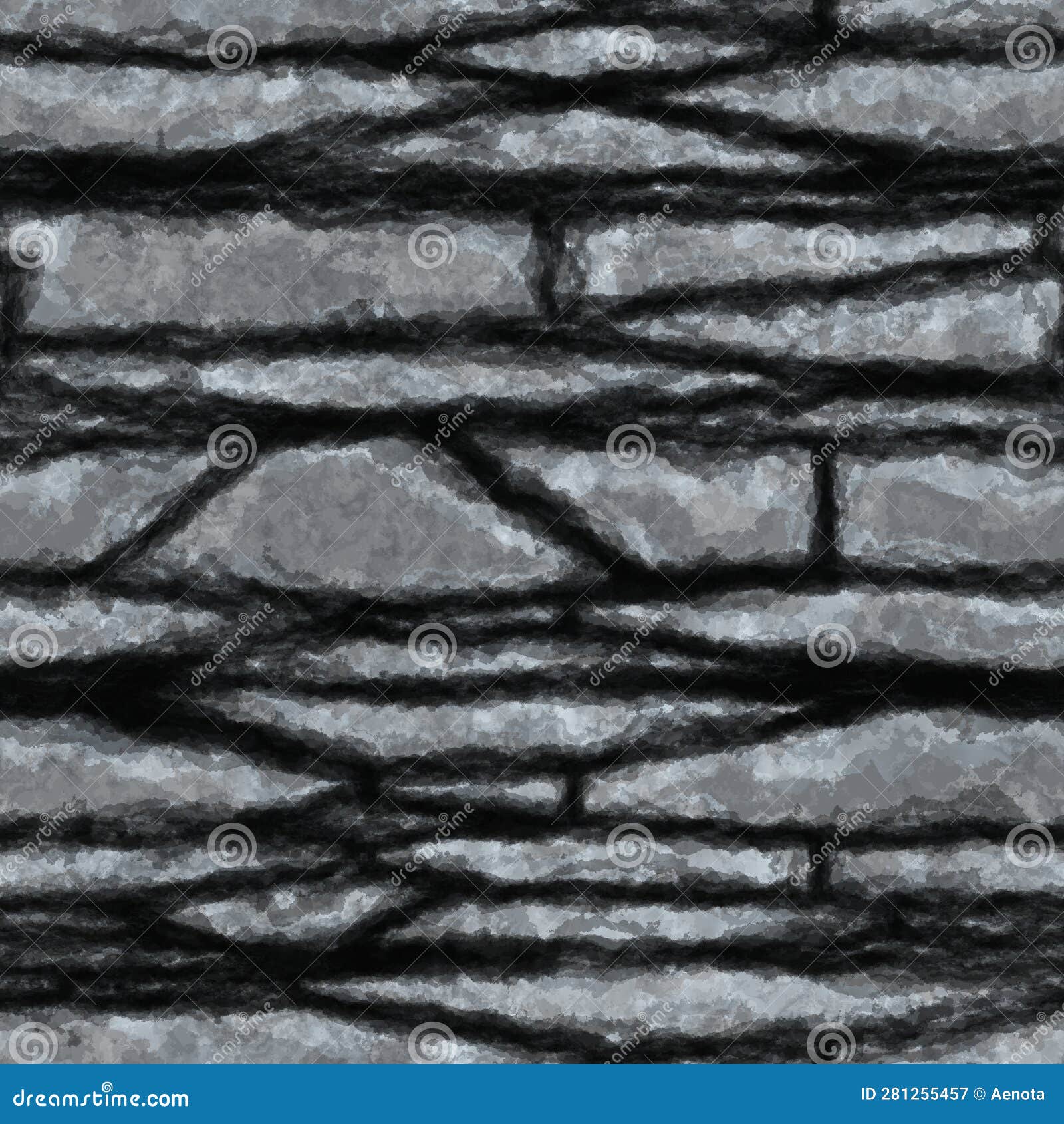 Seamless Pattern of Pavement Stock Illustration - Illustration of ...