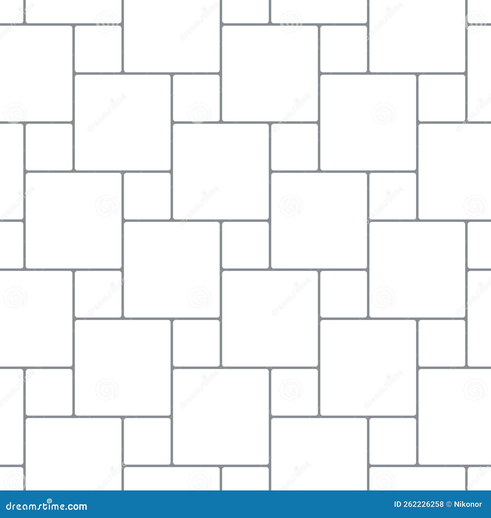 Seamless Pattern of Paving Slabs in the Form of Squares Stock Vector ...