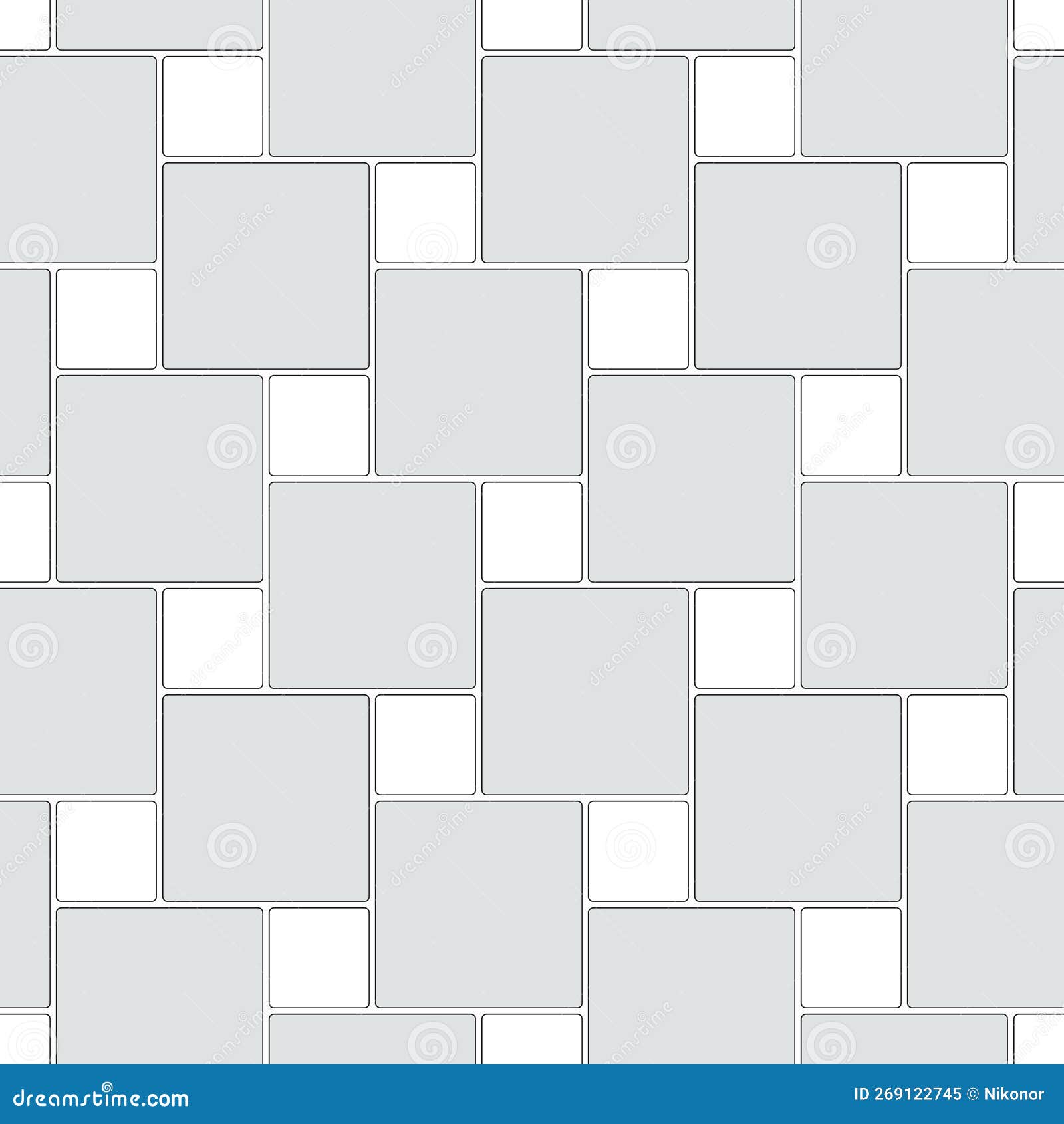 Seamless Pattern of Paving Slabs in the Form of Squares Stock Vector ...