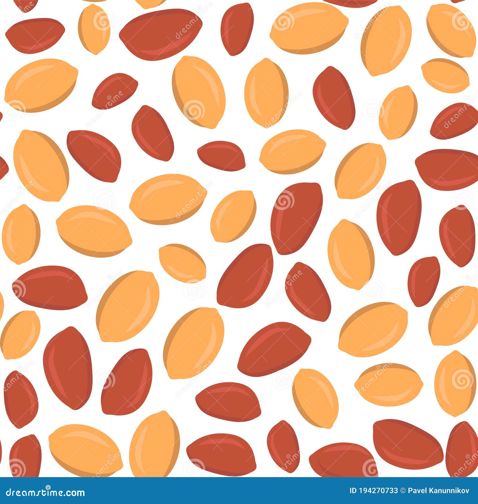 Seamless Pattern Peanuts on a White Background Eps Stock Illustration ...