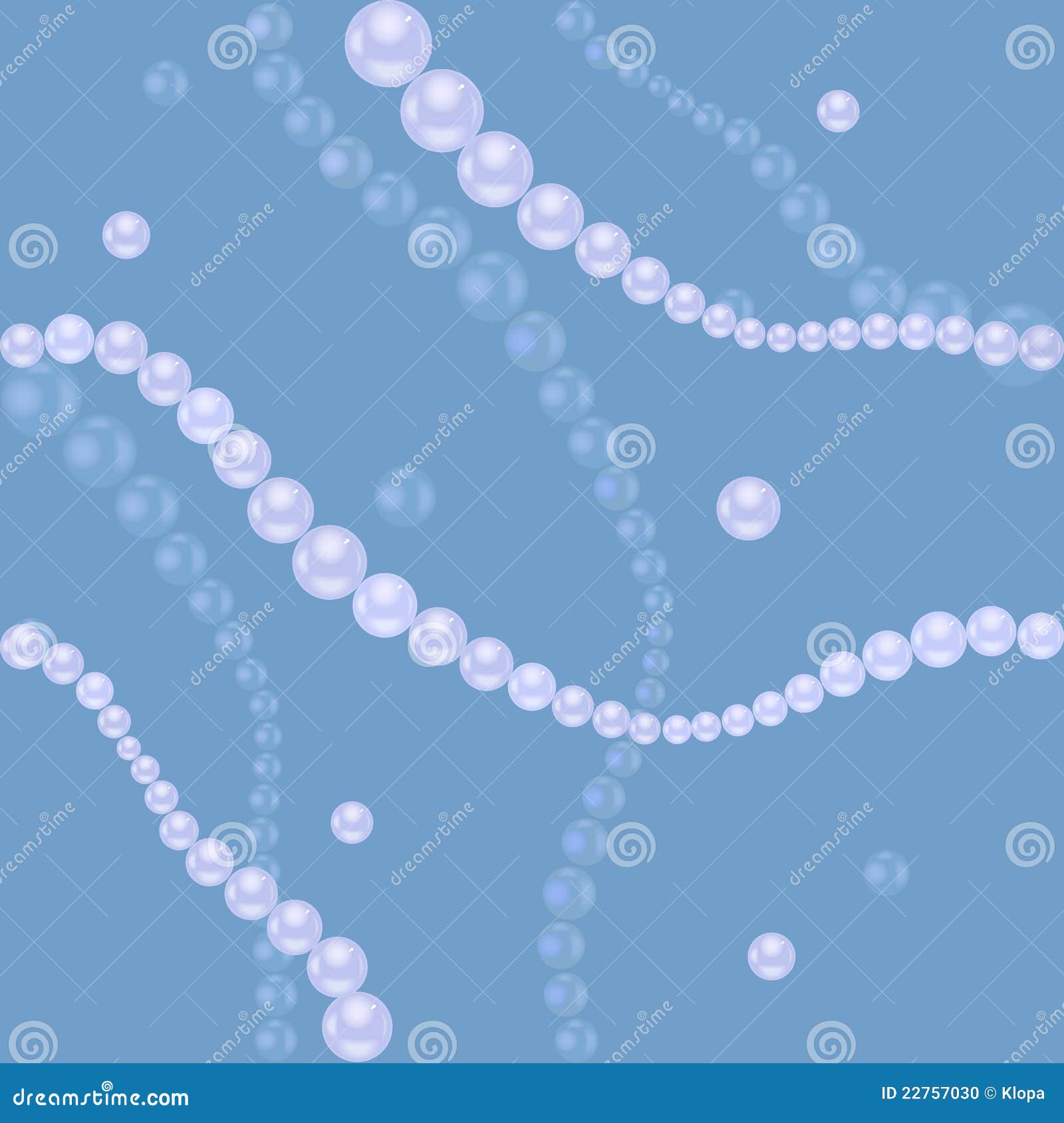 Seamless Pattern with Pearl Necklace Stock Vector - Illustration of ...