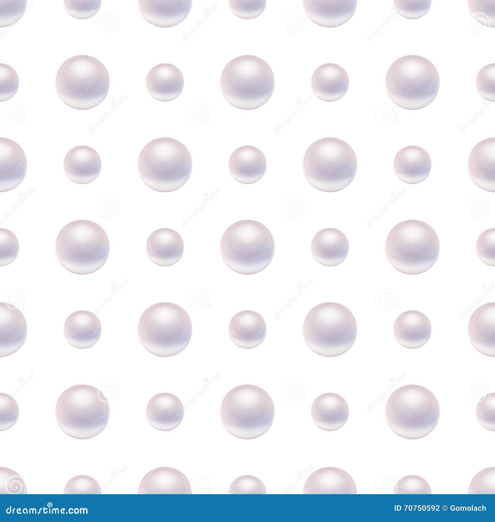 Seamless Pattern with Pearls. Stock Vector - Illustration of decoration ...