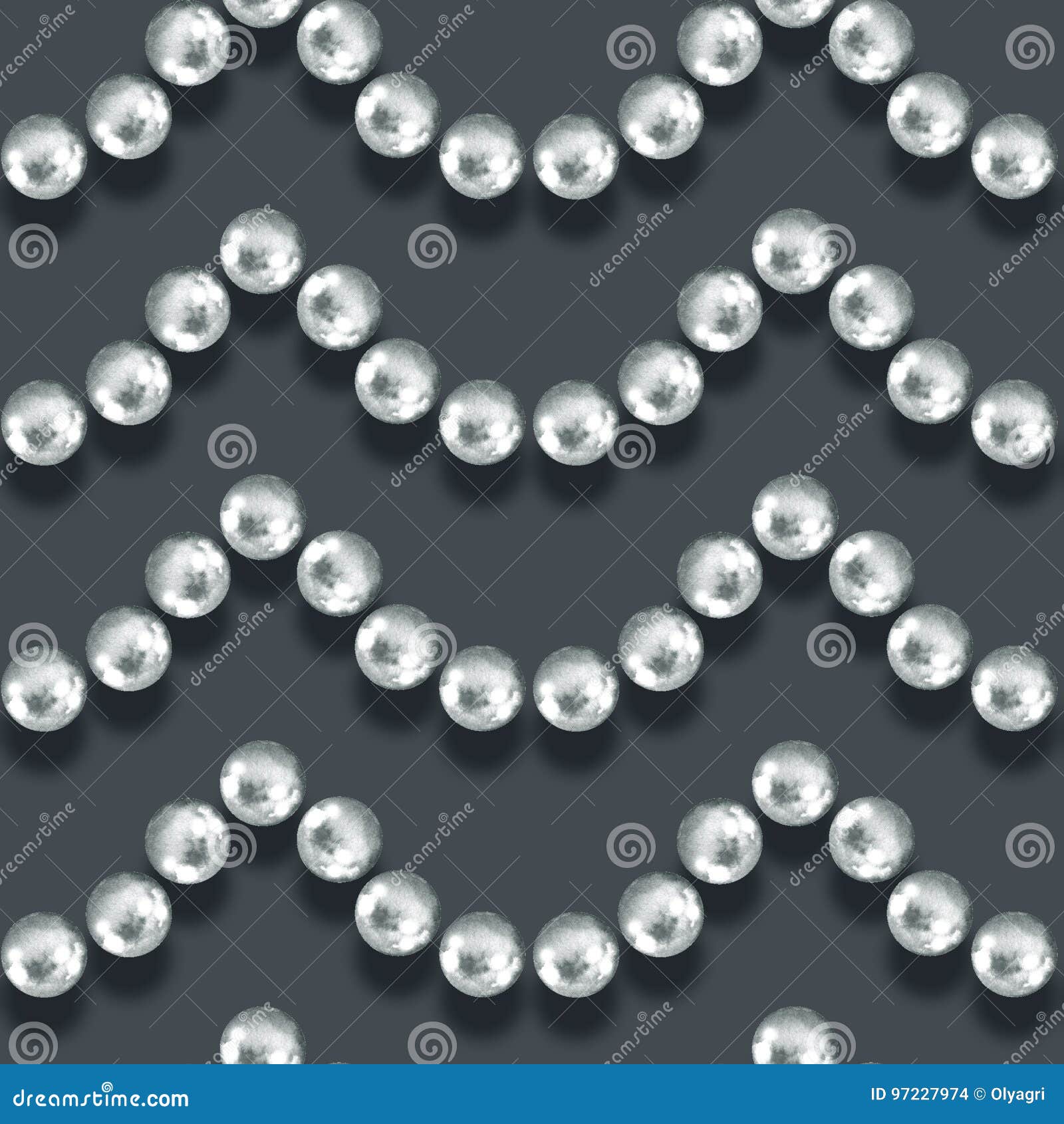 Seamless Pattern With Pearls 10 Stock Illustration Illustration Of