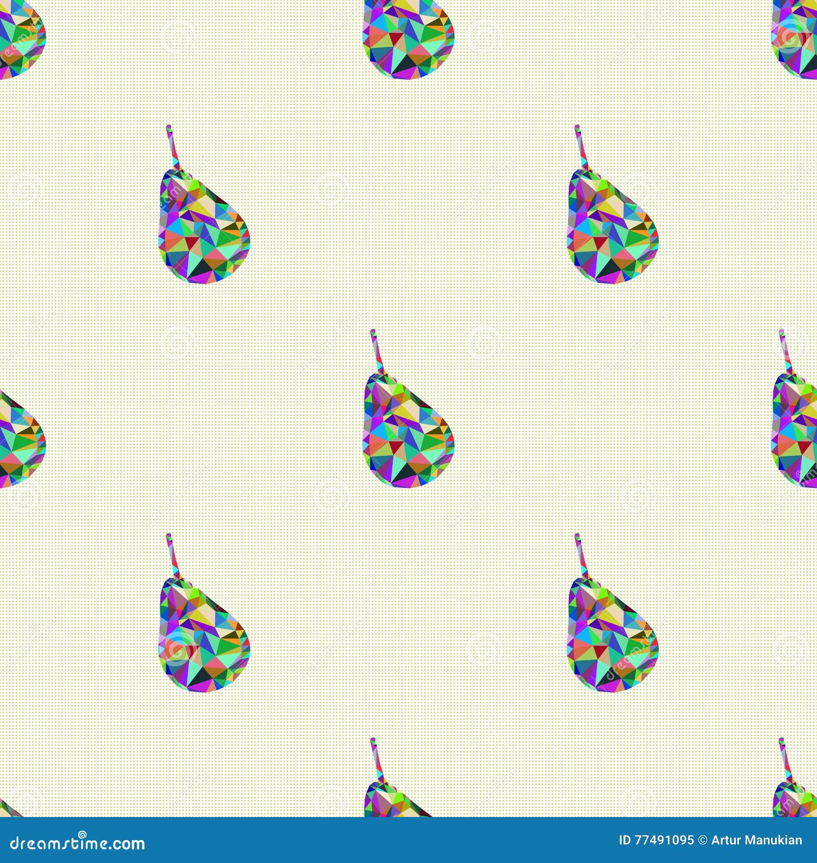 Seamless Pattern with Pears Stock Illustration - Illustration of ...