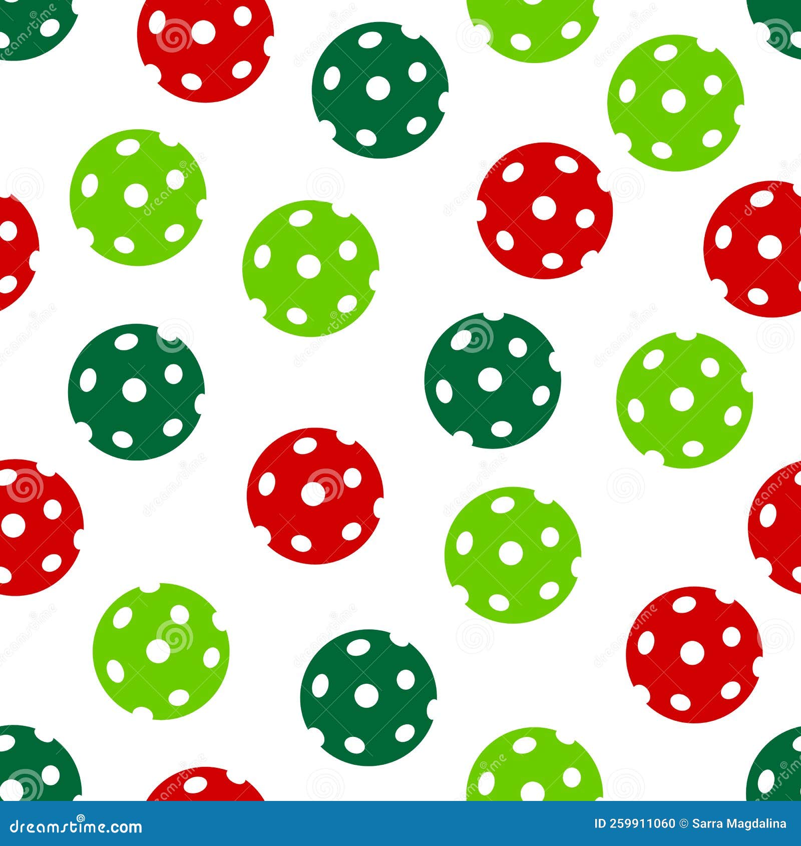 Seamless Pattern of Pickleball Balls Stock Illustration - Illustration ...
