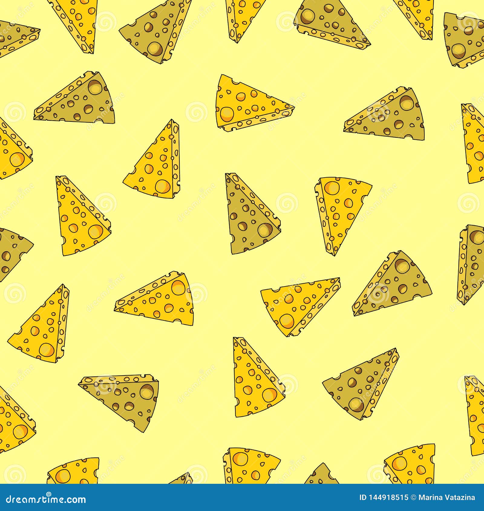 Set Of Pieces Cheddar Swiss Cheese On Background Cartoon Vector ...