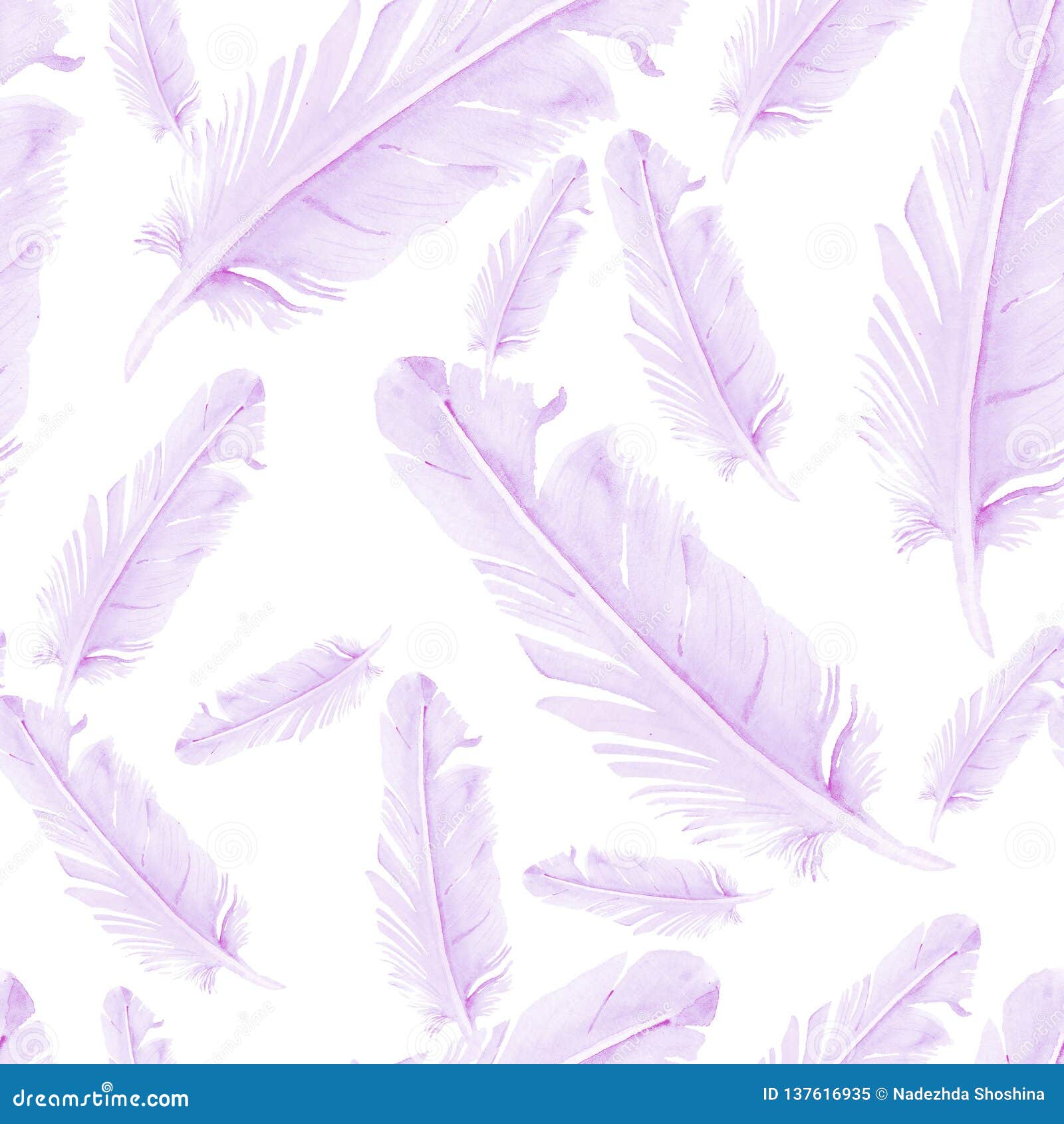 Seamless Pattern with Pigeon Feathers Stock Illustration - Illustration ...