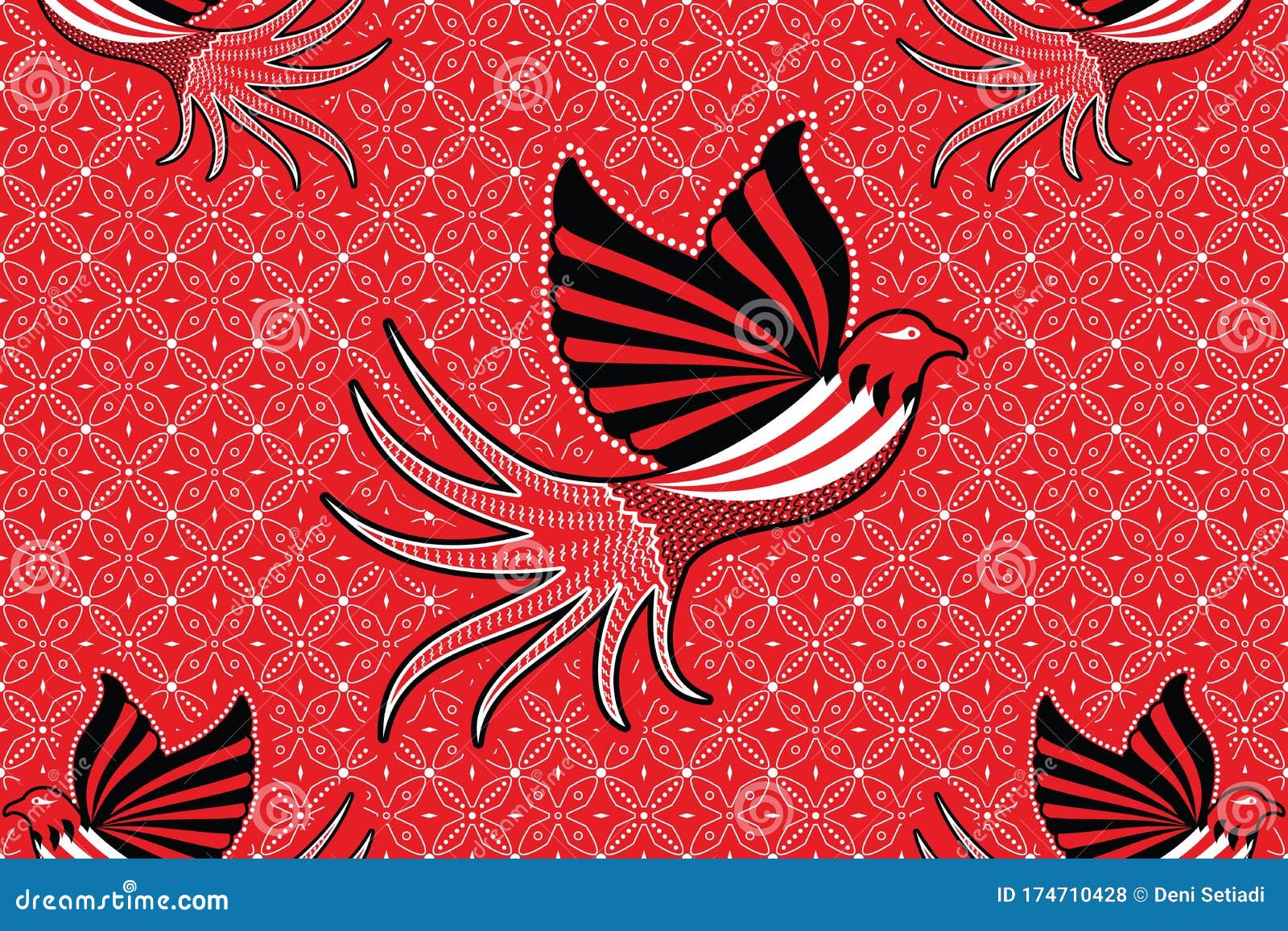 Seamless Pattern with Pigeon Vector Illustration Stock Vector ...