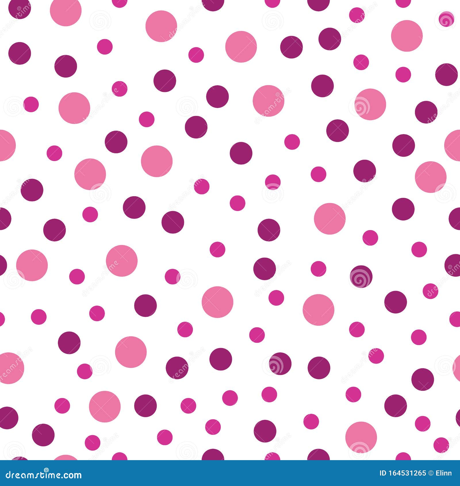 Seamless Pattern of Pink Dots. Abstract Background Stock Illustration - Illustration of polka ...