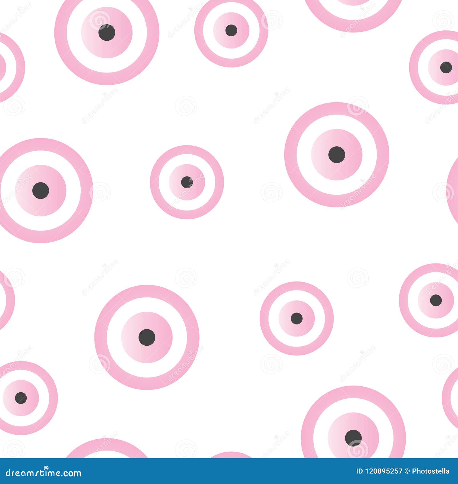 Seamless Pattern with Pink Evil Eye Vector Stock Vector - Illustration ... Seamless Pattern with Pink Evil Eye Vector Stock Vector - Illustration ...