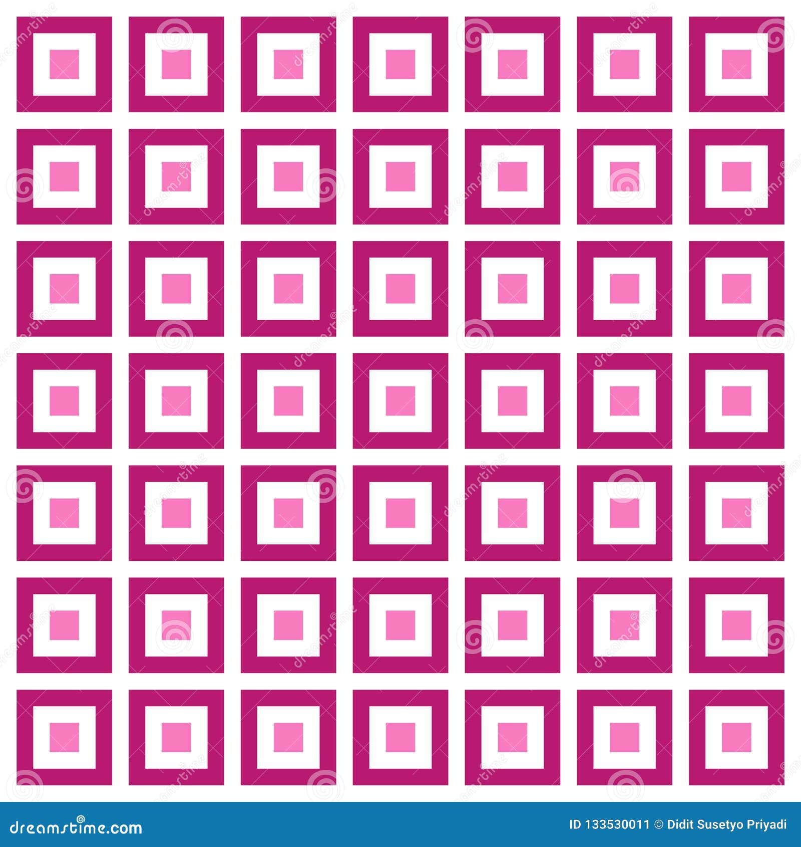 Seamless Pattern Pink Square, EPS 10 Stock Illustration - Illustration ...