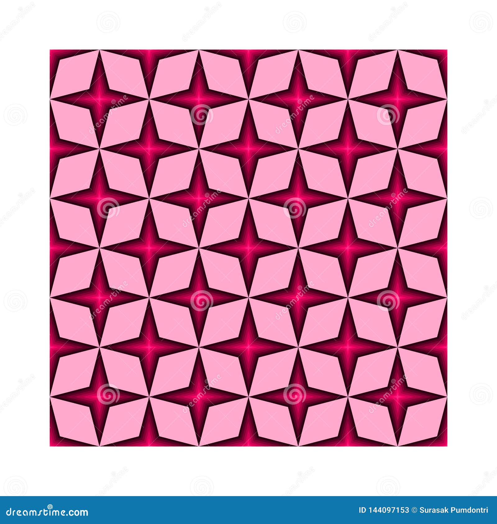 Seamless Pattern with Pink Star on Pink Background,abstract Pattern ...