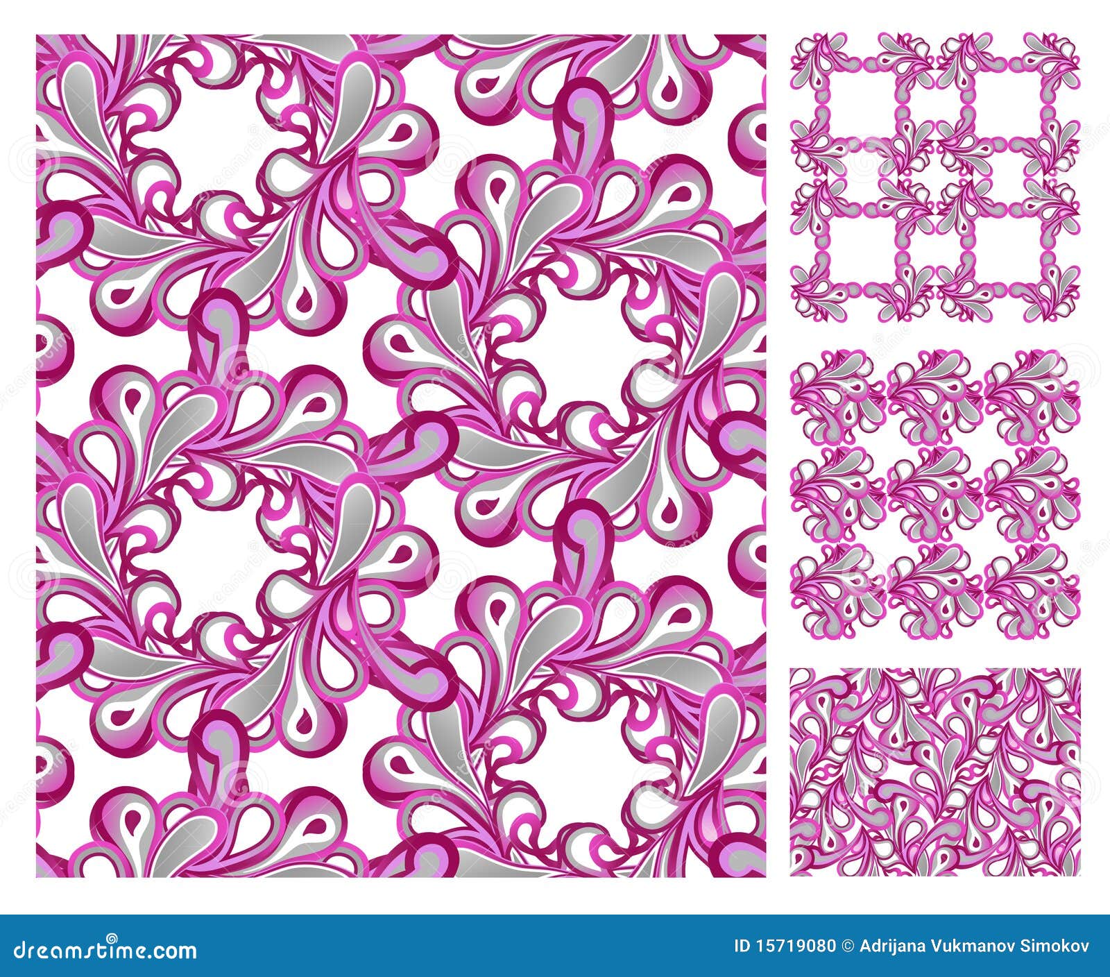 Seamless Pattern - Pink Tiles Stock Vector - Illustration of gradient ...
