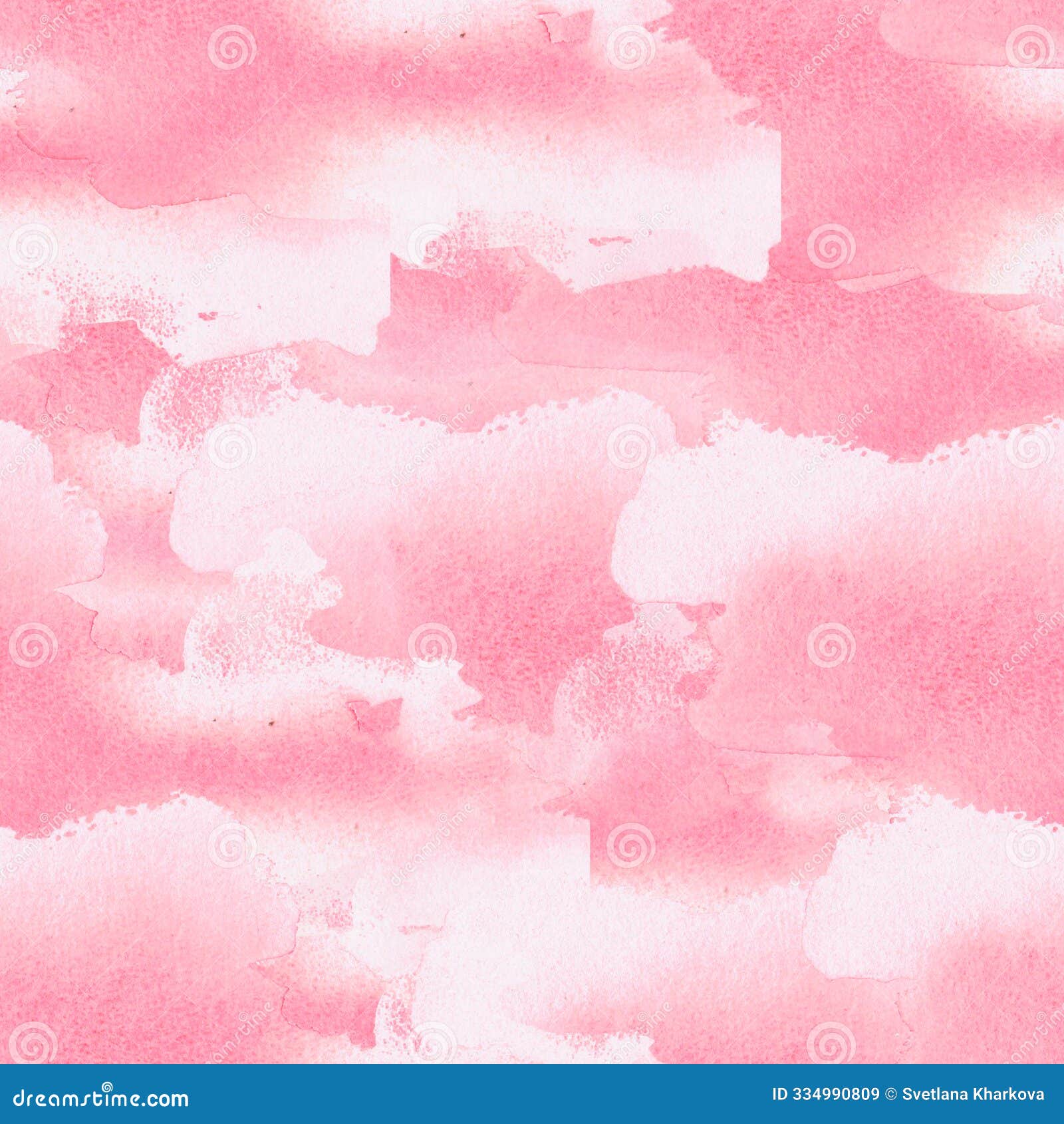 Seamless Pattern with Pink Watercolor Spots. Illustration for ...