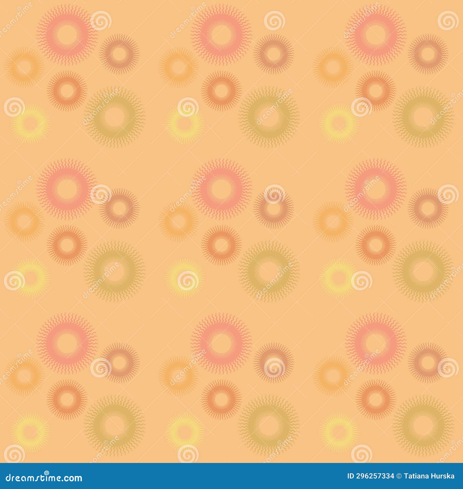 Seamless Pattern of Pink, Yellow and Red Shapes Stock Vector ...