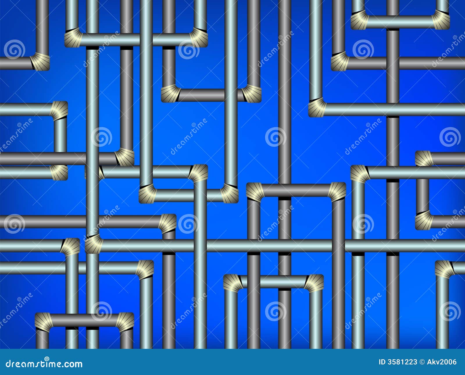 Seamless Pattern with Pipes Stock Vector - Illustration of lines ...