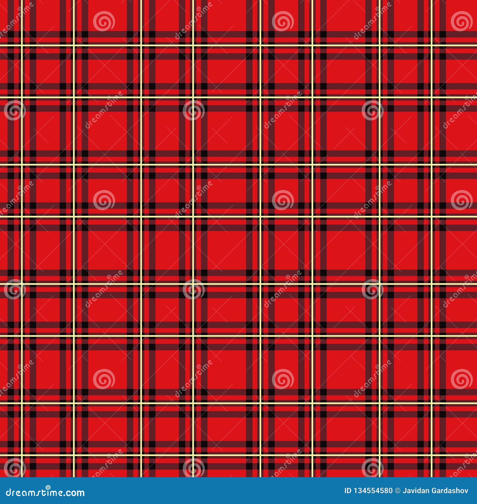 Seamless Pattern with Plaid Background. Vector Template Stock ...