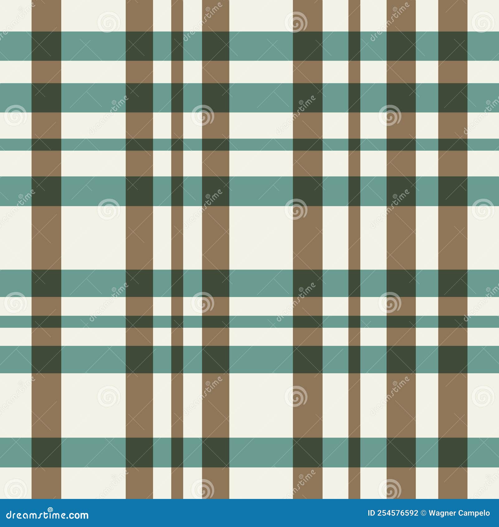 Seamless Pattern with Plaid Motifs in 4 Colors Stock Illustration ...