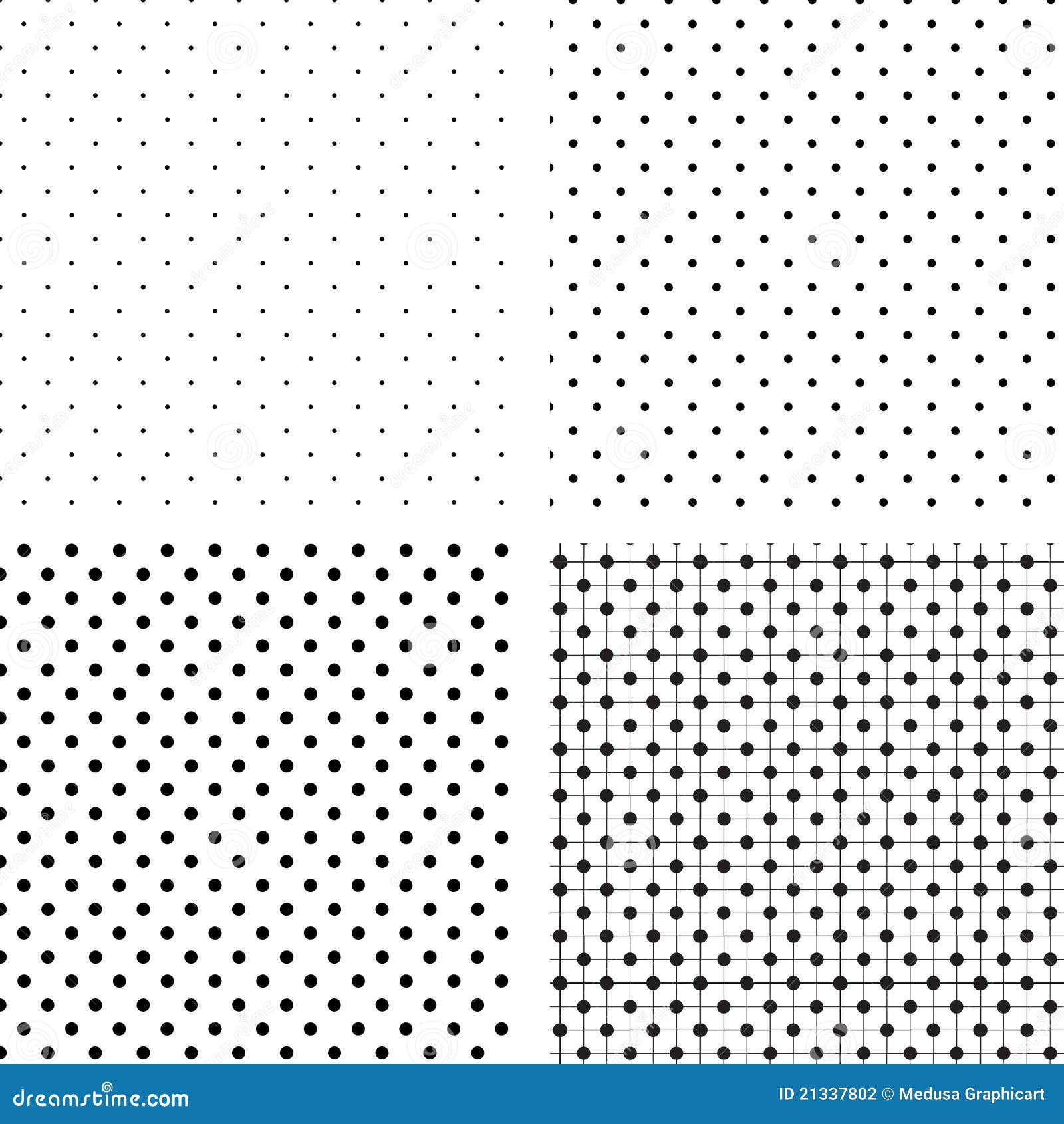 Seamless Pattern Pois White and Black Stock Vector - Illustration of ...
