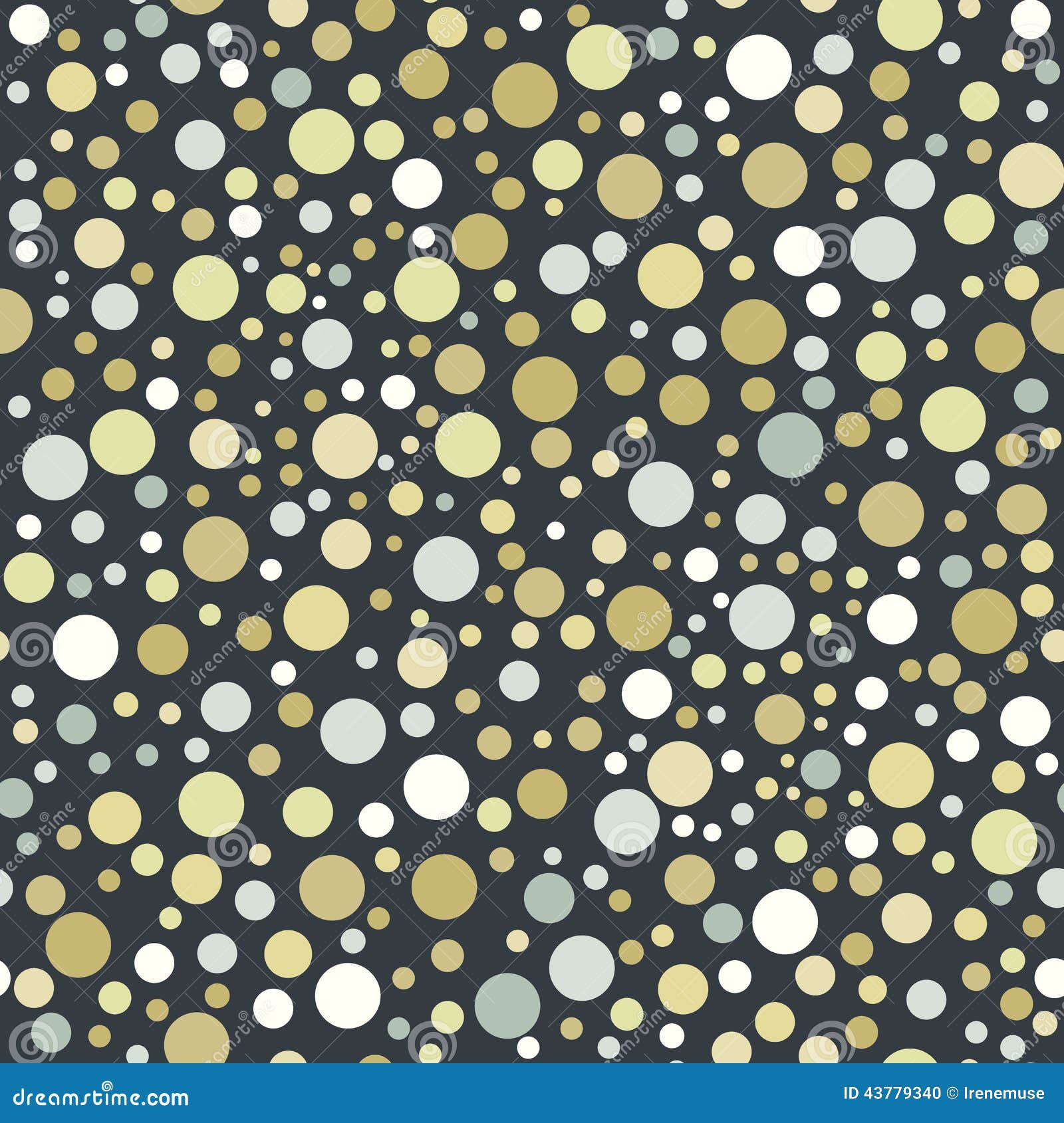 Seamless Pattern with Polka Dots Stock Vector - Illustration of cute ...