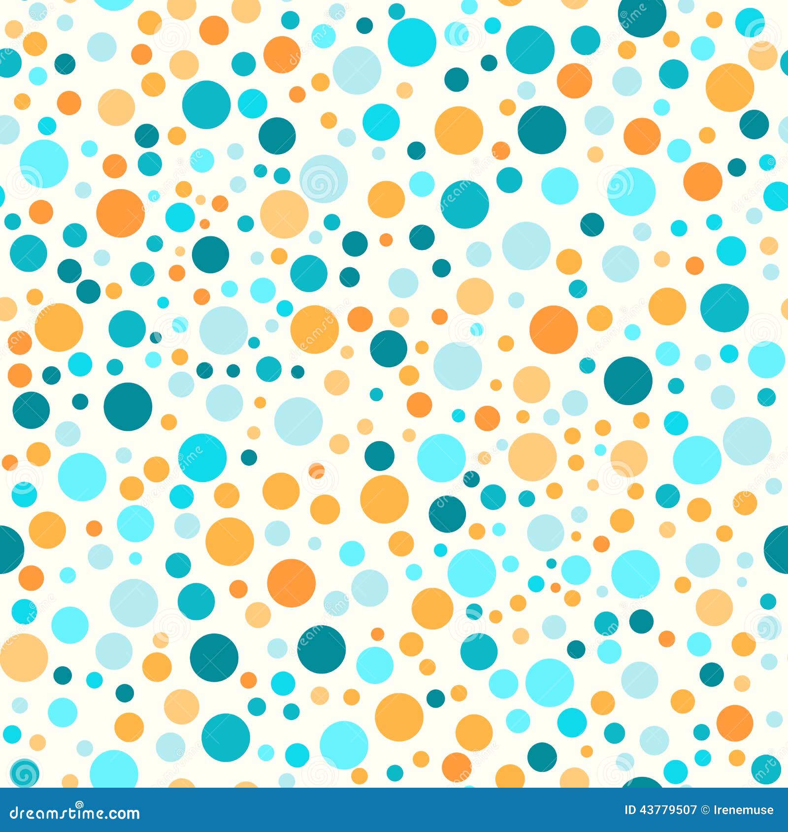 Seamless Pattern with Polka Dots Stock Vector - Illustration of pattern ...
