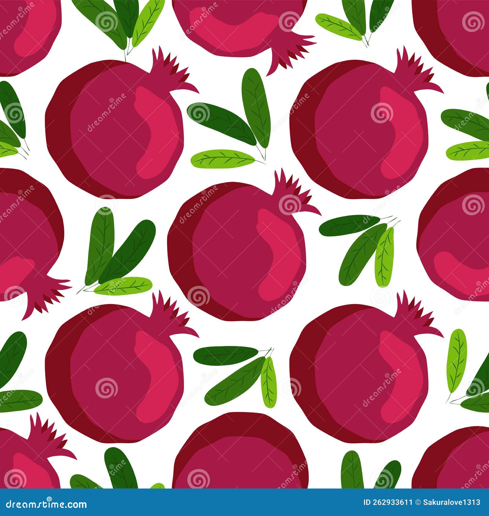 Seamless Pattern with Pomegranates. Decorative Patterns of the ...