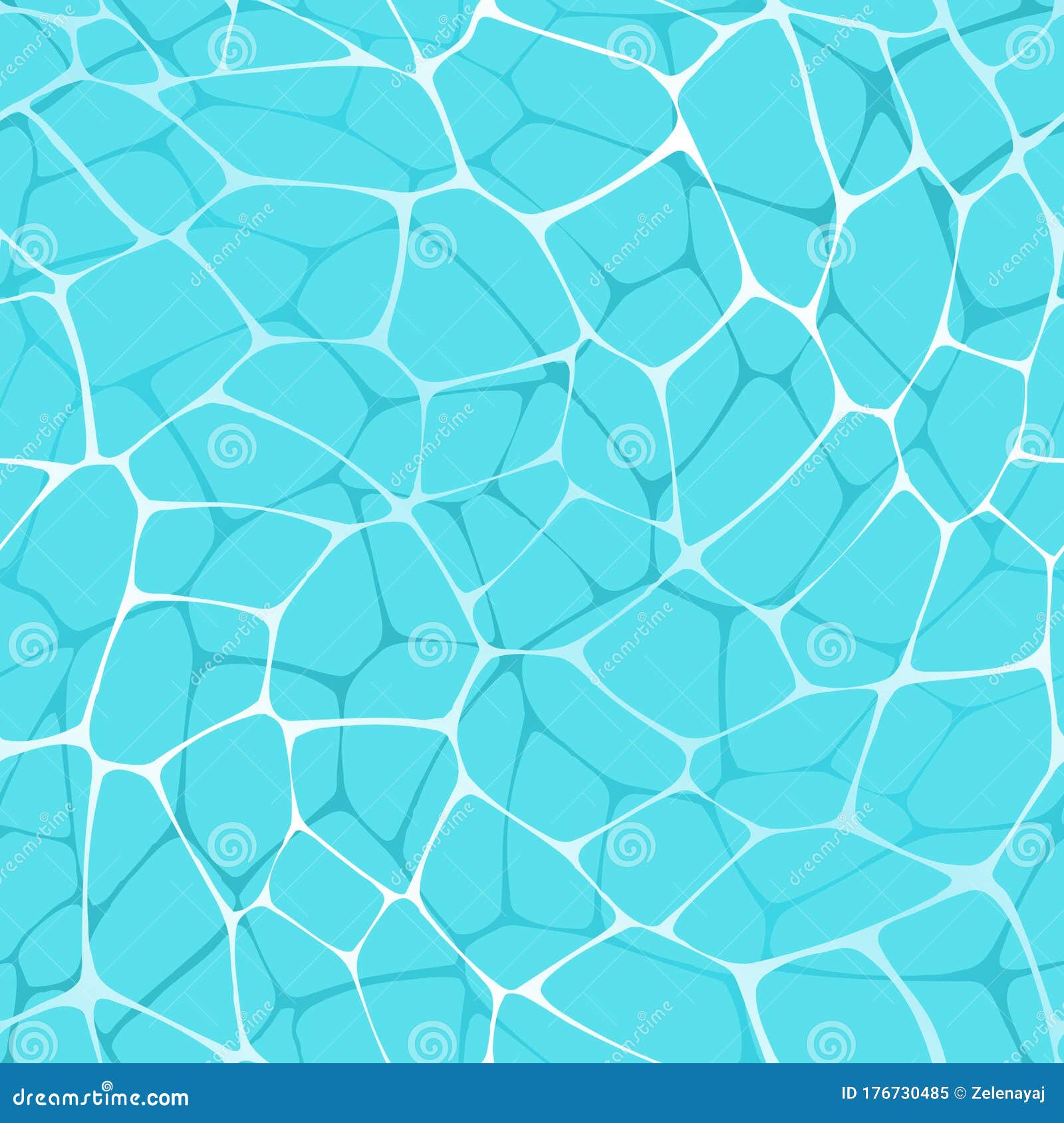 Seamless Pattern of Pool Water Surface Texture. Abstract Sea Waves ...