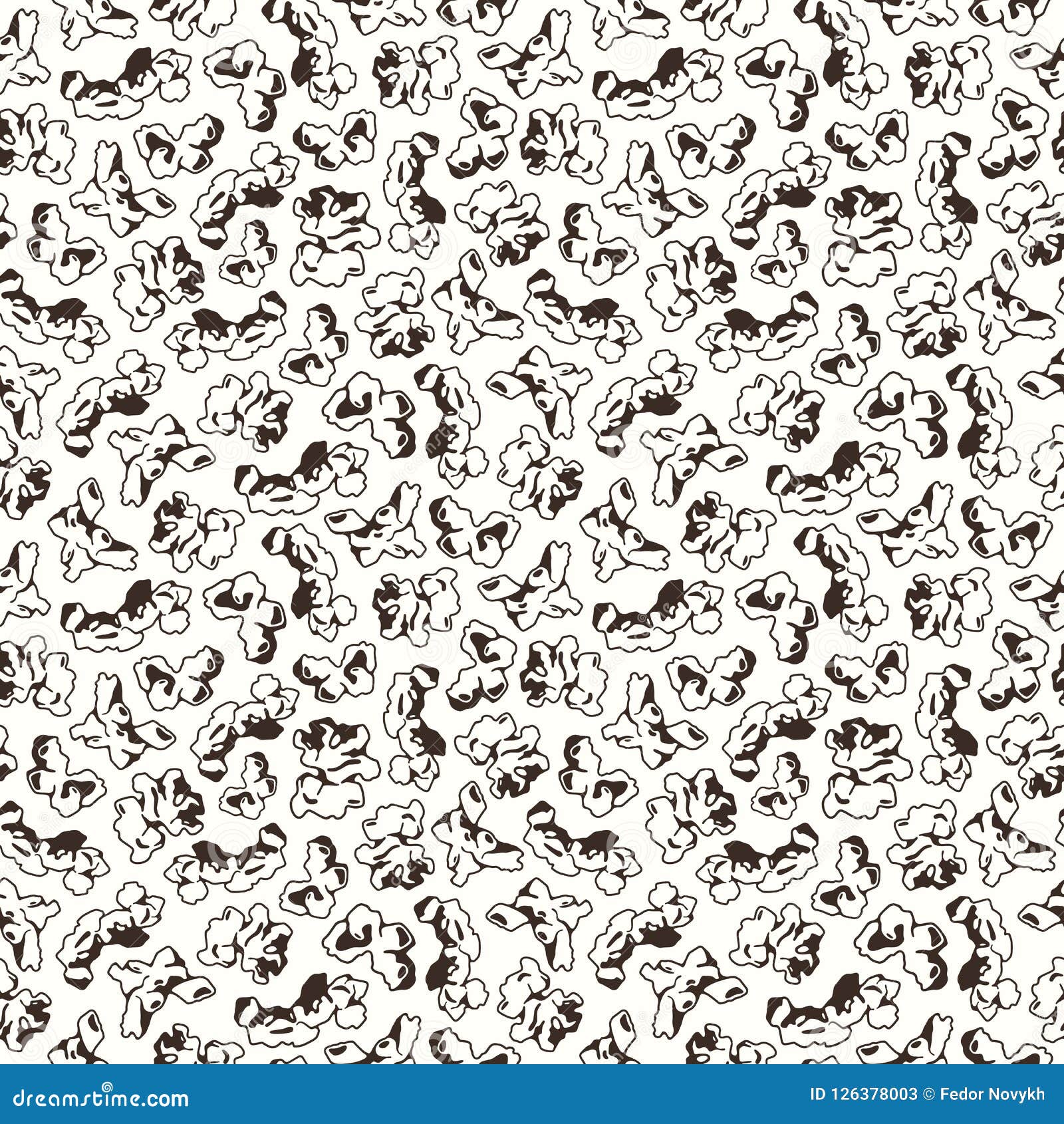 Seamless Pattern for Popcorn Packaging Stock Vector - Illustration of ...