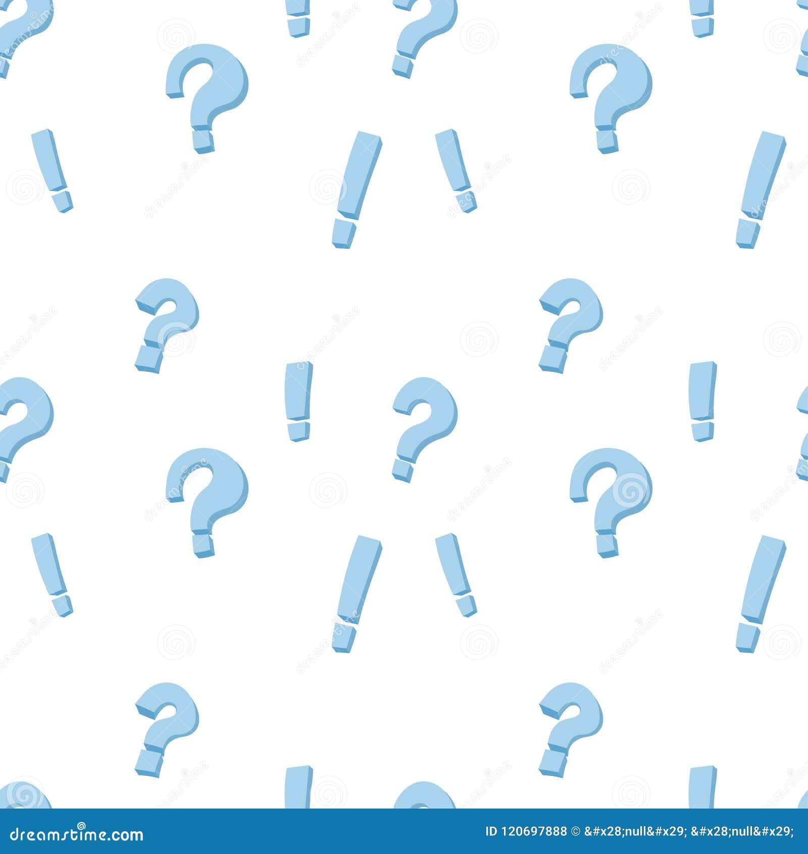 Vector Pattern with Punctuation Marks, Interrogative and Exclamation ...