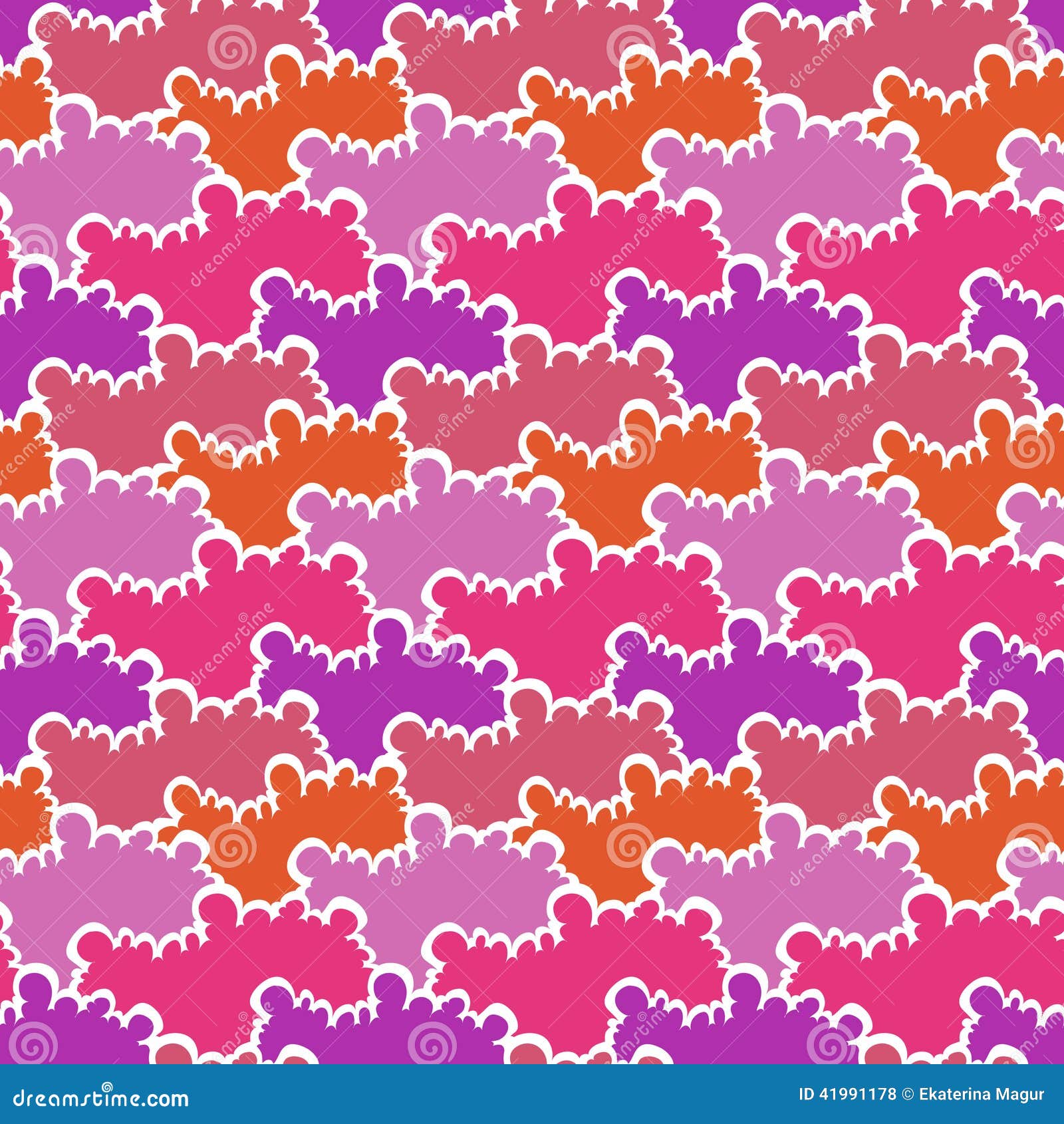 Seamless Pattern in Purple Colors Stock Vector - Illustration of view ...