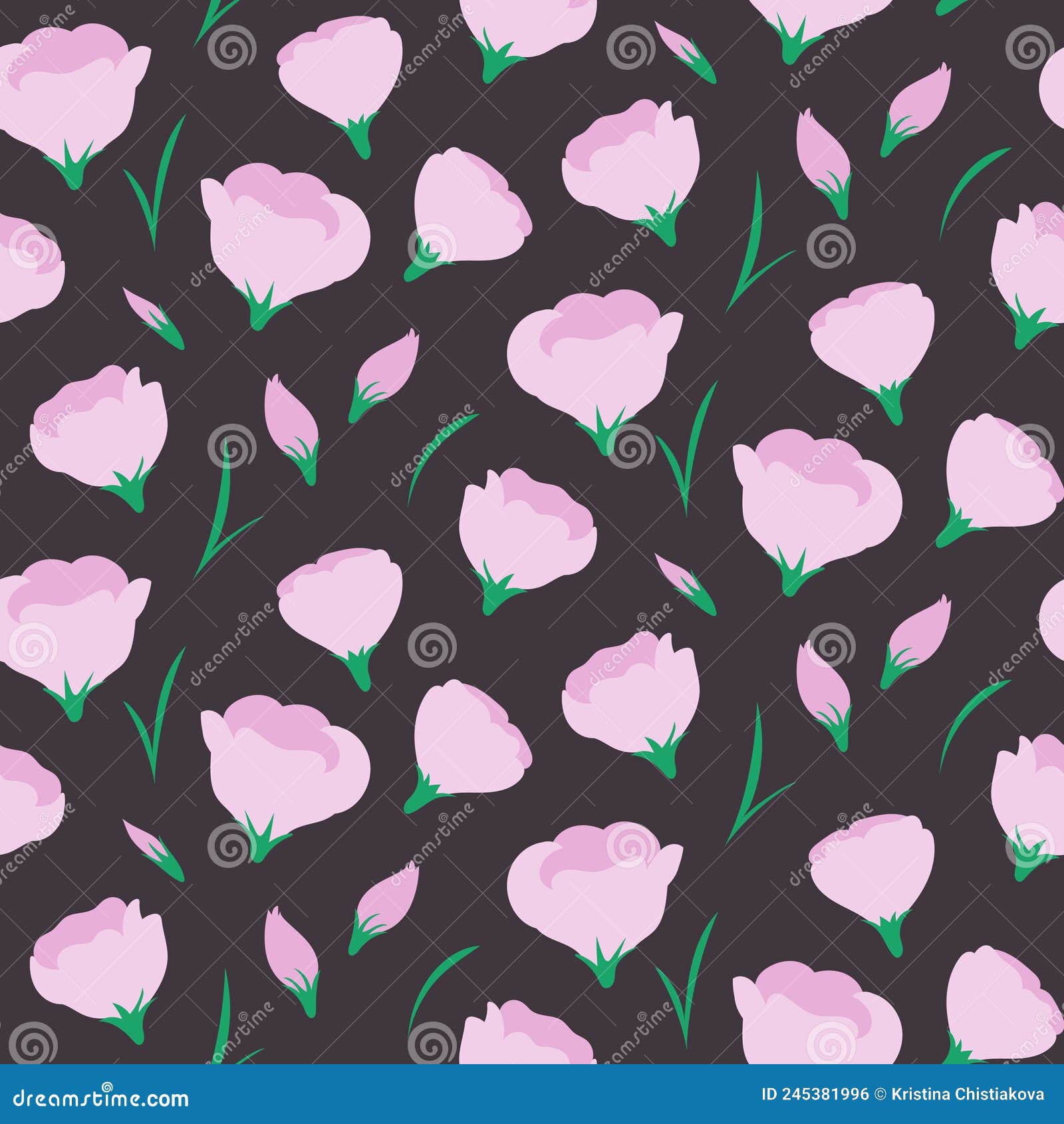 Purple Eustoma Lisianthus Watercolor Painting Royalty-Free Stock Photo ...