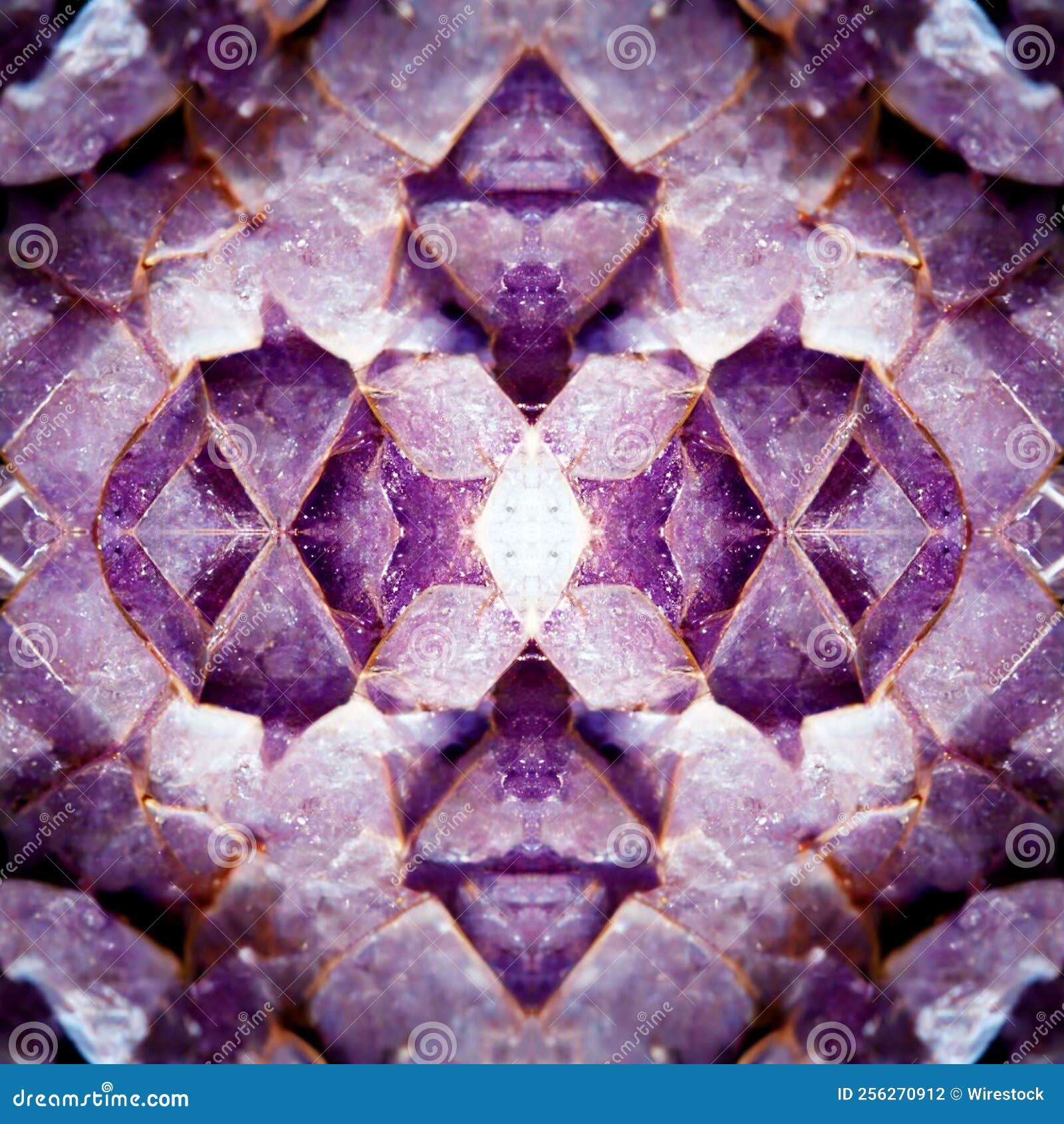 Seamless Pattern of Purple Gemstones Stock Illustration - Illustration of wallpaper, shine ...