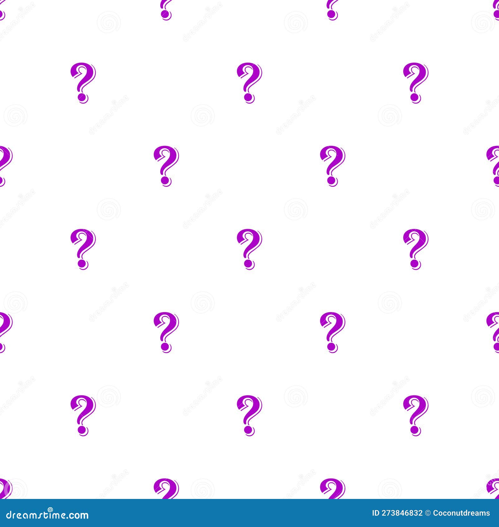 Seamless Pattern of Purple Question Mark on Transparent Backdrop Stock ...
