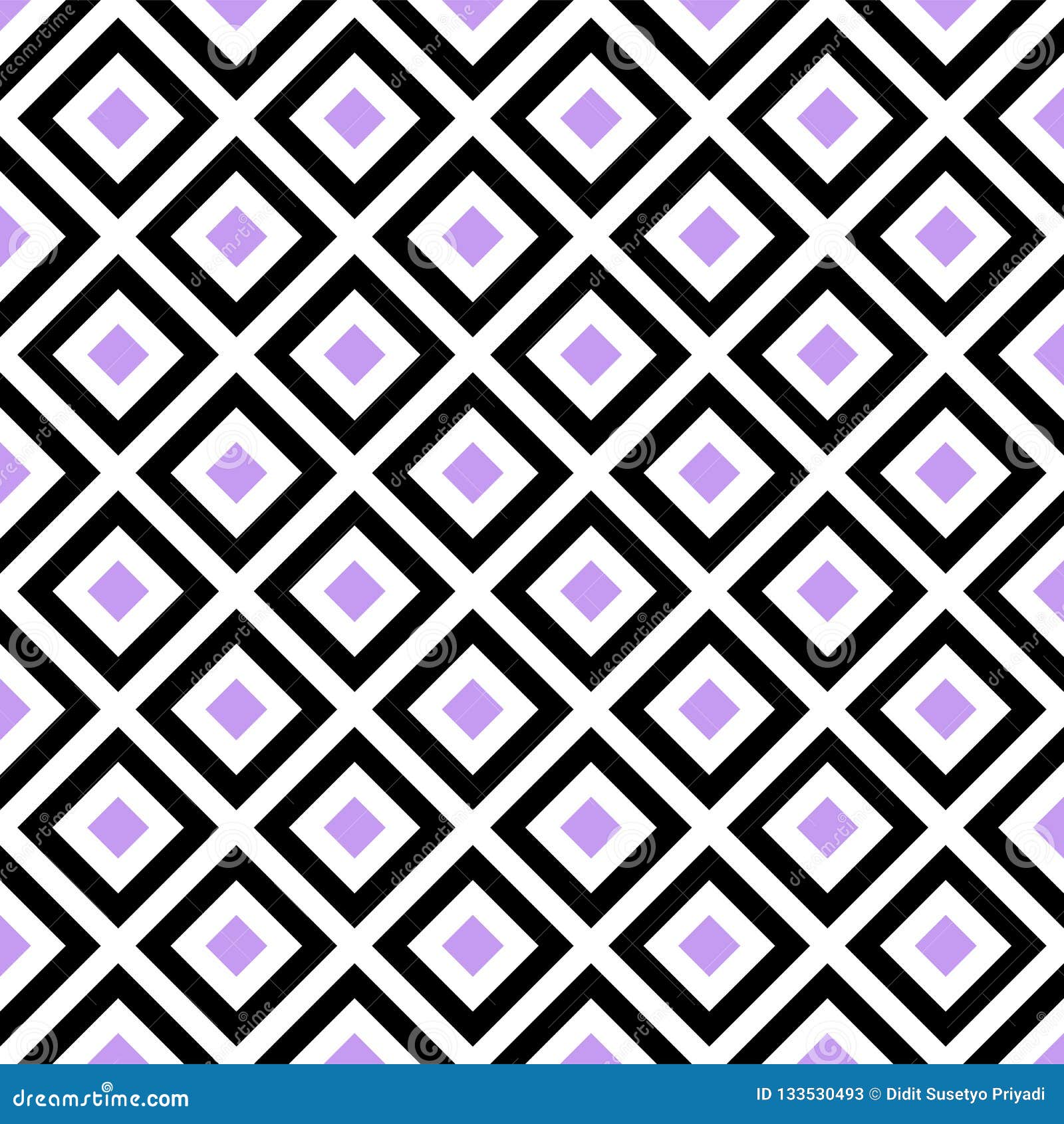 Seamless Pattern Purple Square, EPS 10 Stock Illustration ...