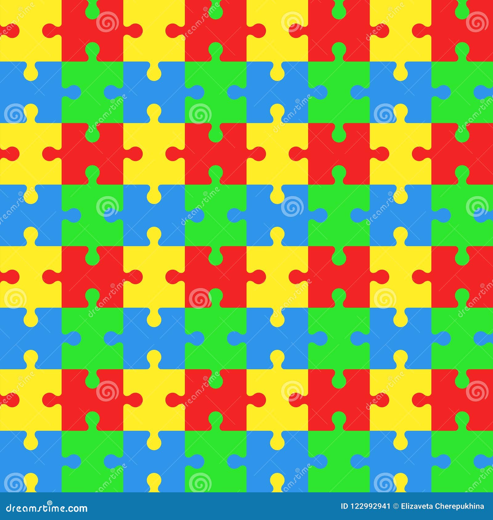 Seamless Pattern with Puzzles. Jigsaw Background Stock Vector ... Seamless Pattern with Puzzles. Jigsaw Background Stock Vector ...