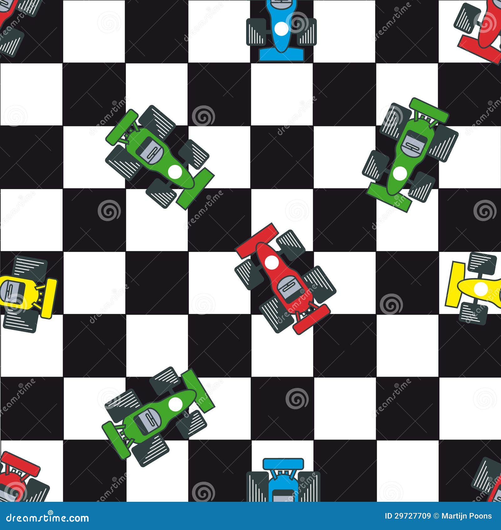 Seamless racing pattern stock vector. Illustration of championship ...