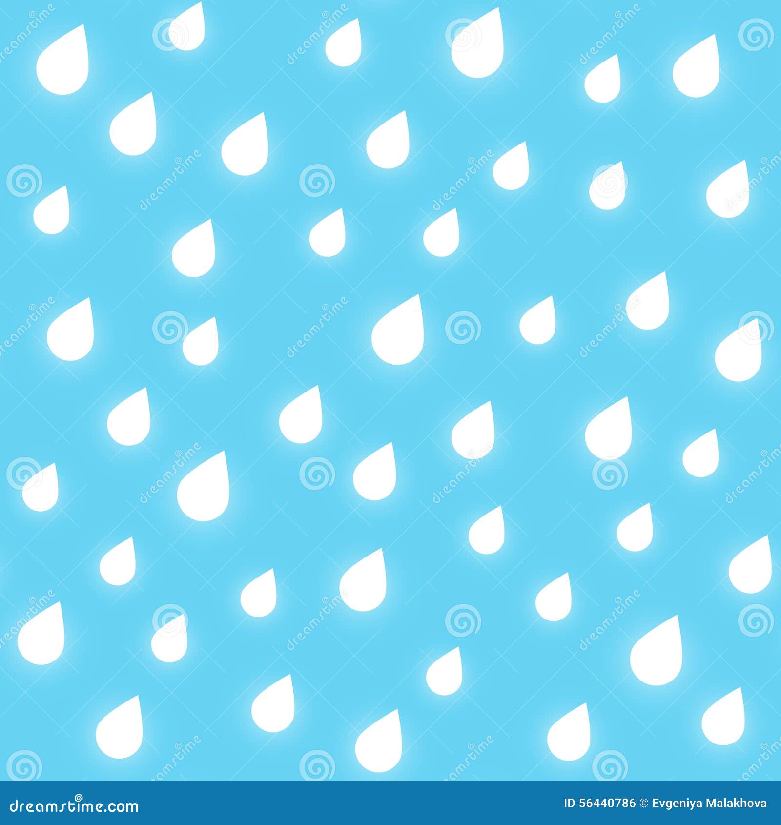 Seamless Pattern with Rain Drops Stock Vector - Illustration of light ...