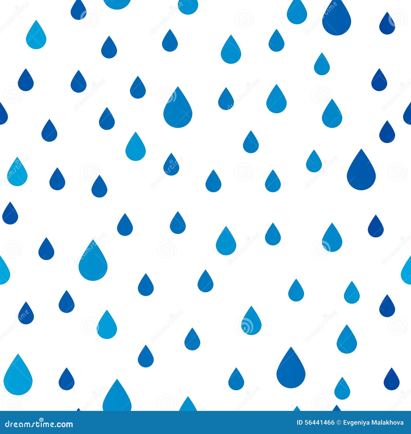 Seamless Pattern with Rain Drops Stock Vector - Illustration of spring ...