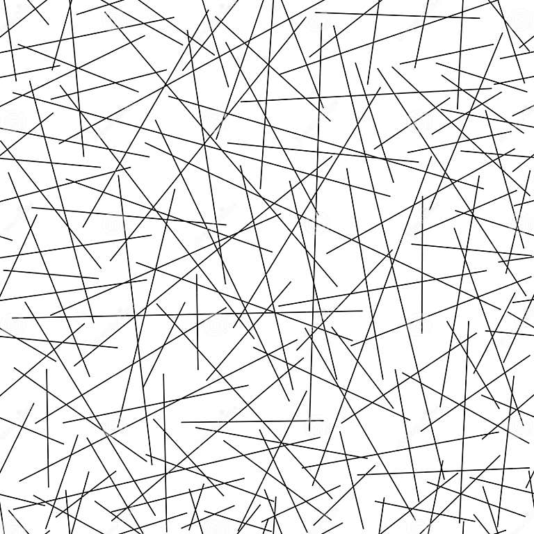 Seamless Pattern of Random Lines Stock Vector - Illustration of chaotic ...