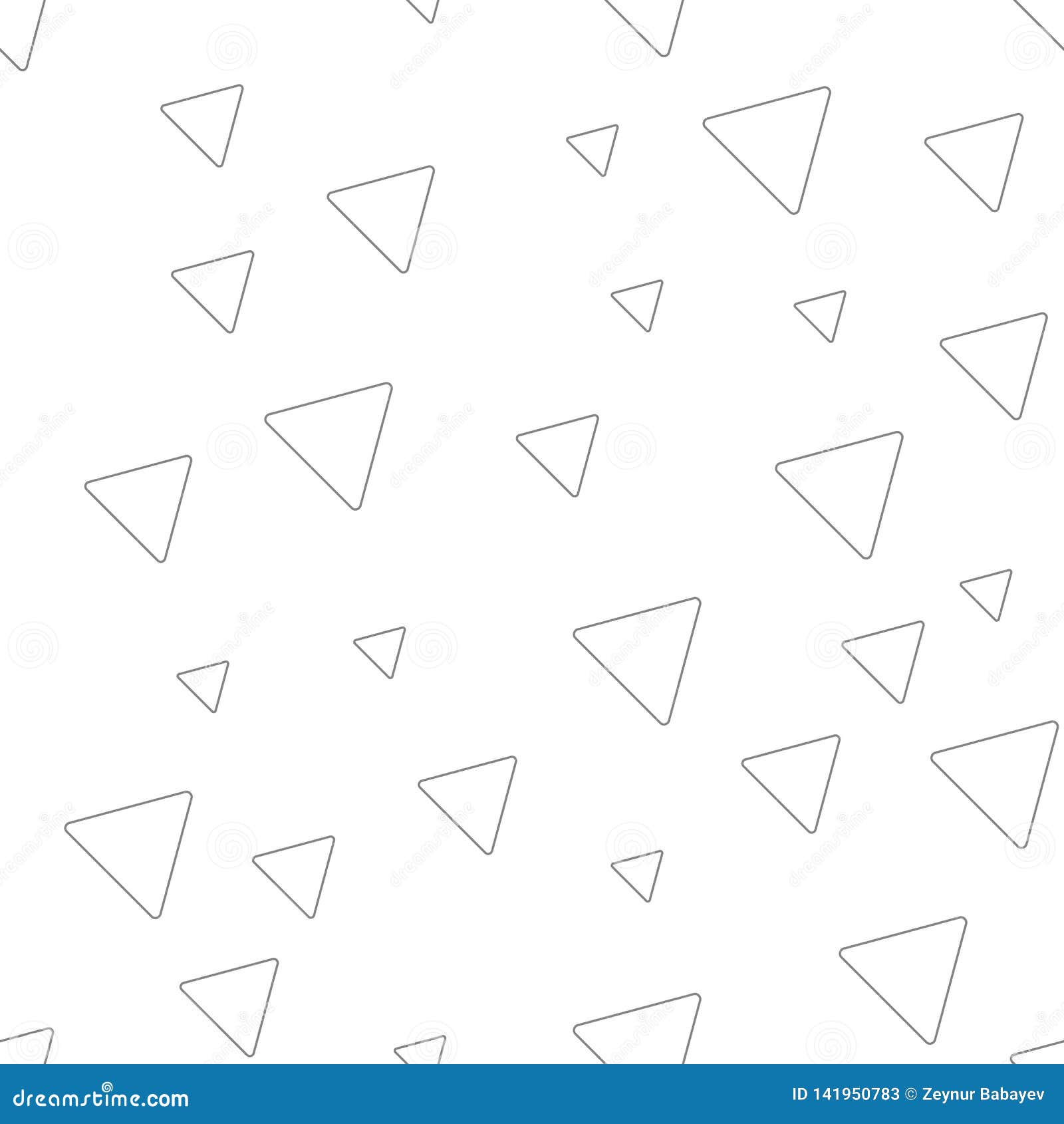 Seamless Pattern with Random Triangles with Solid Line Strokes. Line ...