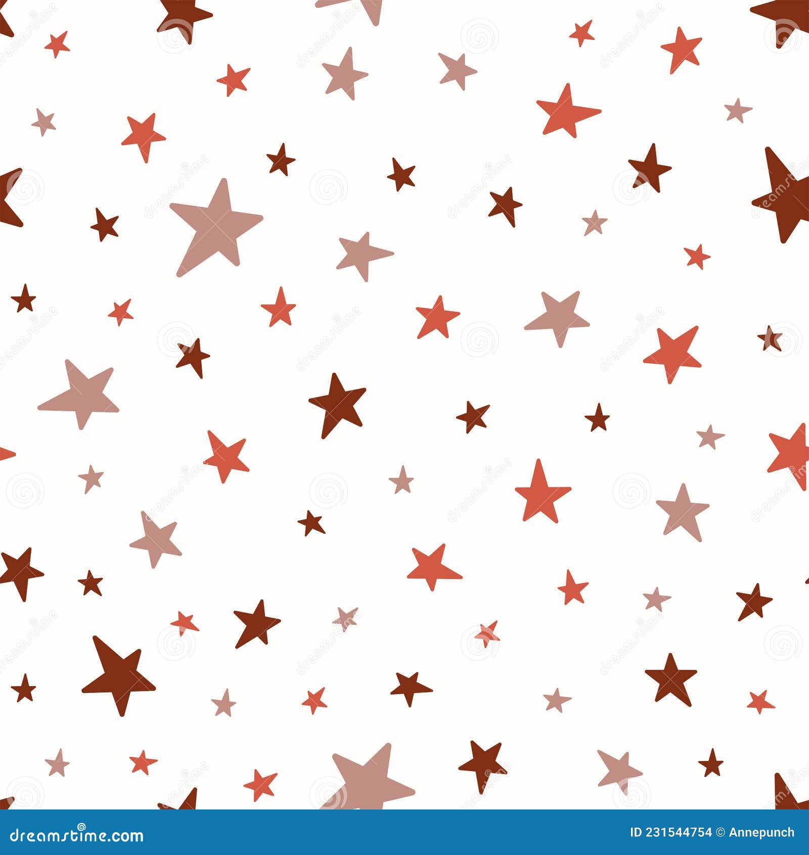 Seamless Pattern with Randomly Scattered Stars. Stock Vector ...