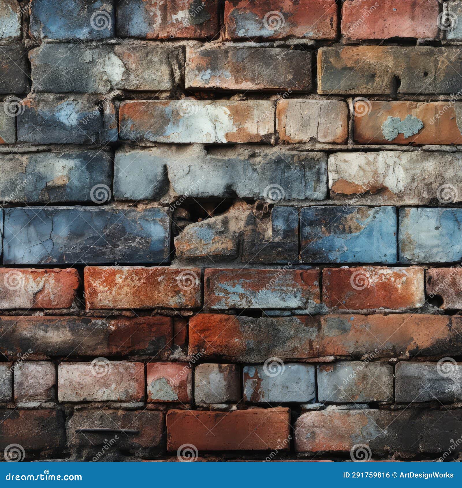 Seamless Pattern Realistic Bricks Background Stock Photo - Image of ...
