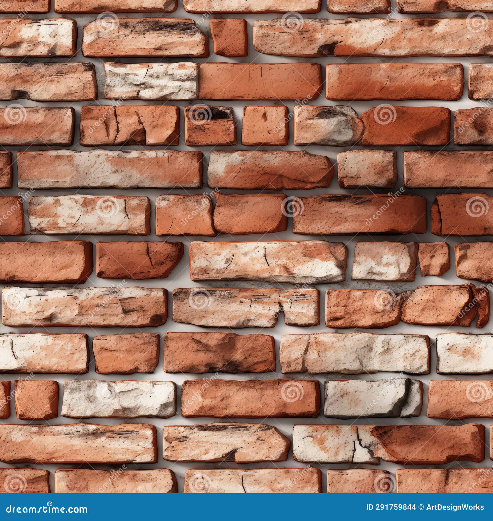 Seamless Pattern Realistic Bricks Background Stock Photo - Image of ...