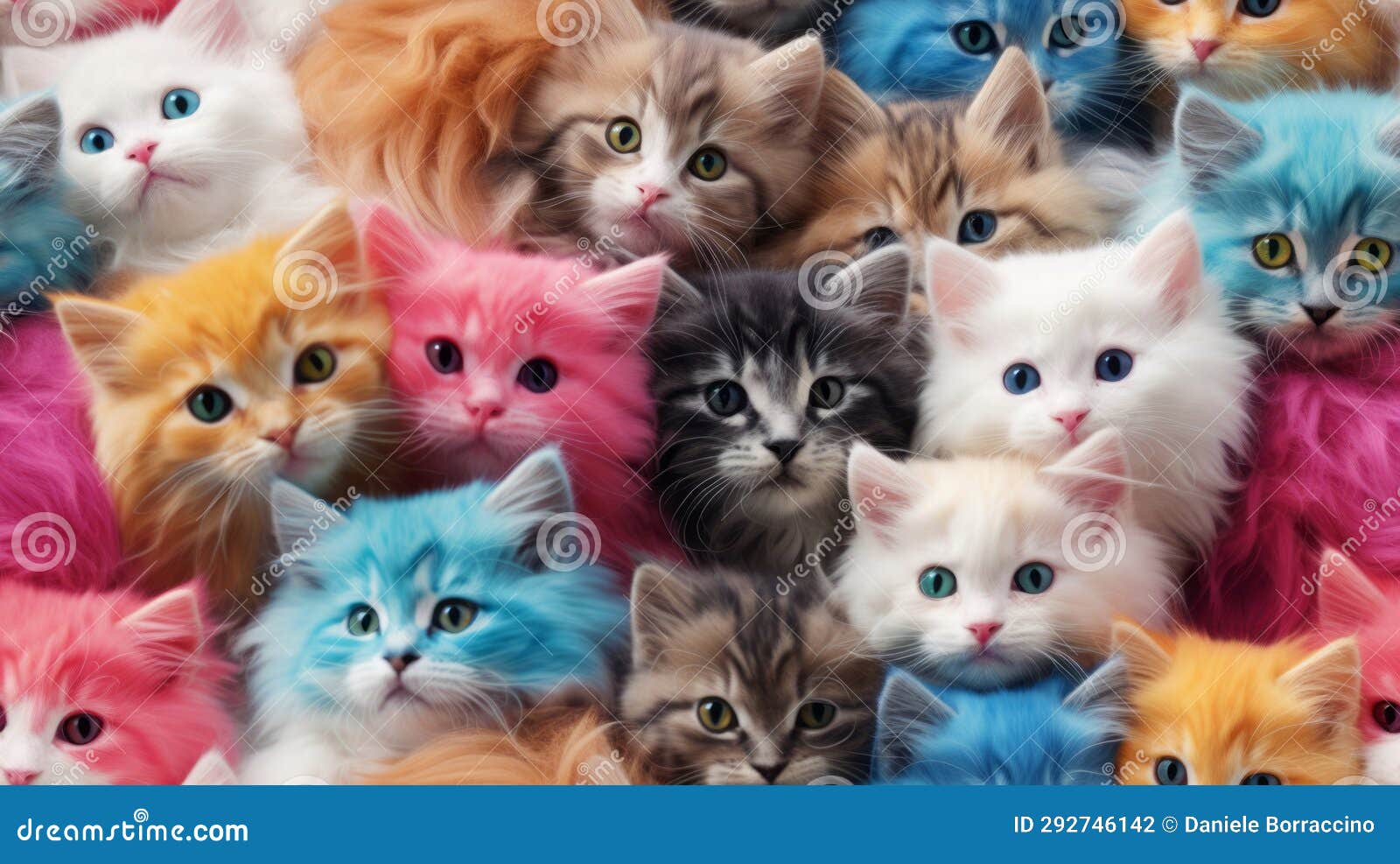 Set Of Realistic Cats Silhouettes Vector Illustration | CartoonDealer ...