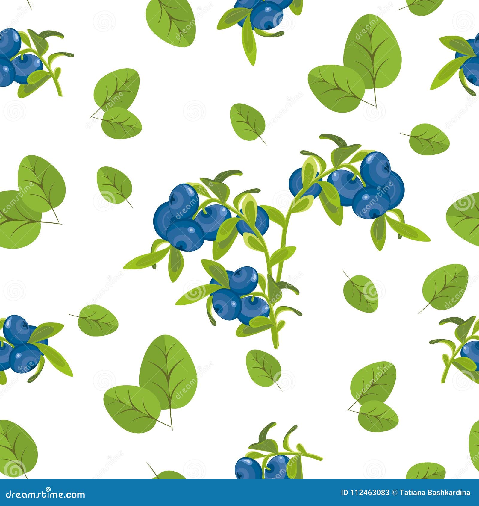 Seamless Pattern of Realistic Image of Ripe Berries.Branch, Berr Stock ...