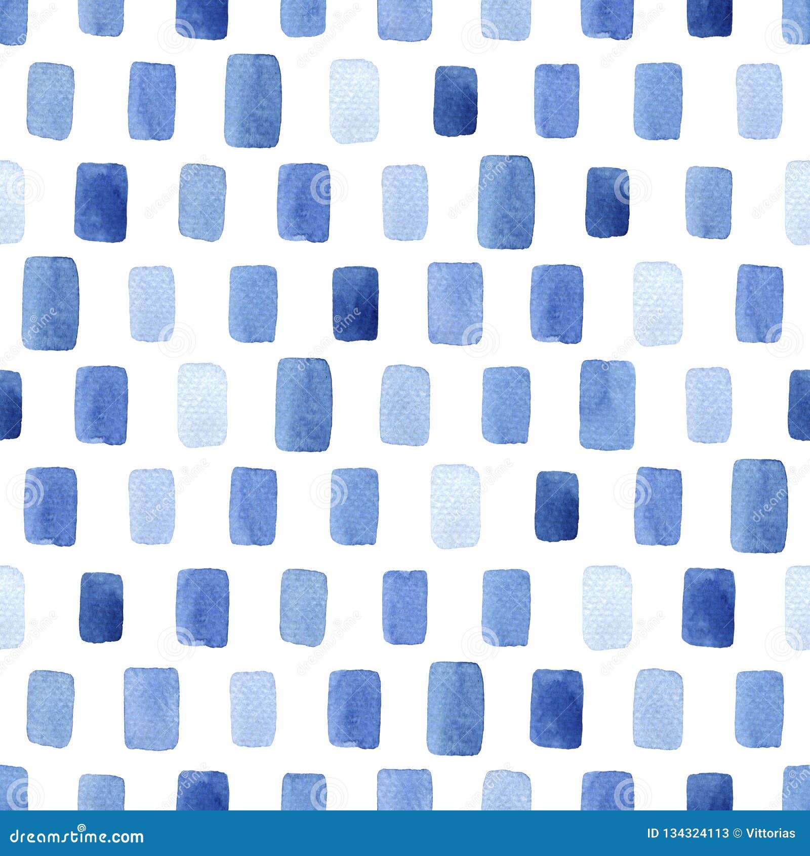 Seamless Pattern with Blue Rectangles Stock Illustration - Illustration ...