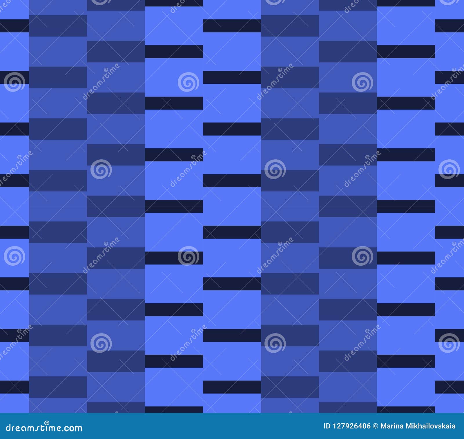 Seamless Pattern of Rectangles of Different Sizes, in Blue Colors ...